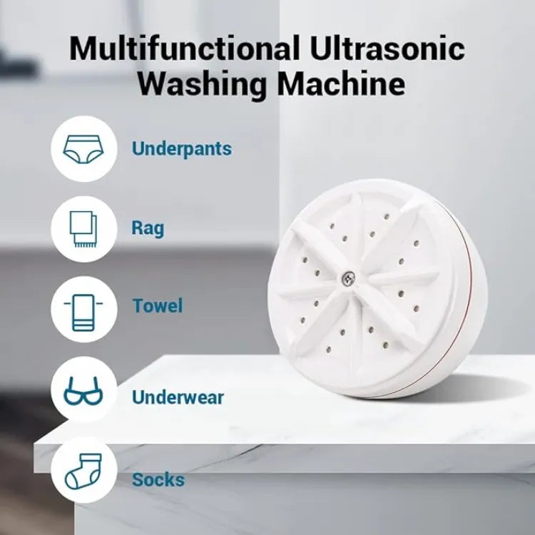 Mini Ultrasonic Turbine Washer: Your Portable Laundry Solution! – BUY ITEM